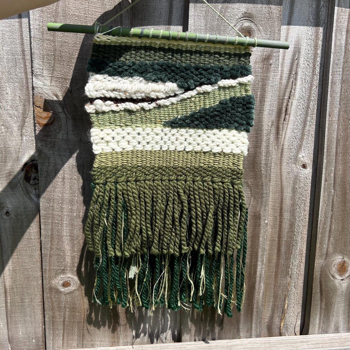 Forest Moss Scrappy Tapestry Weaving - Etsy