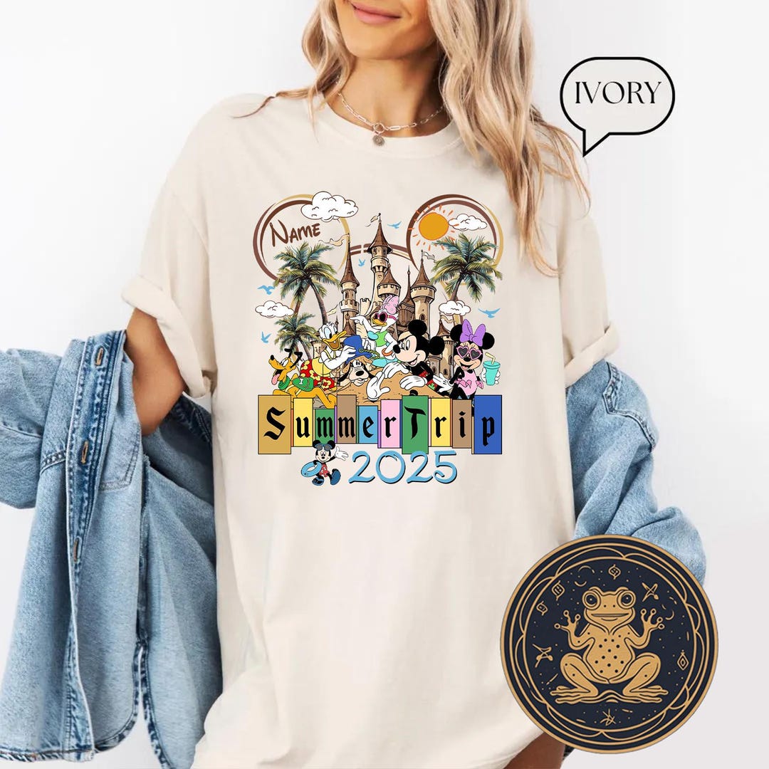 Custom Retro Mickey and Friends Summer Trip 2025 Shirt, Disney Summer ...