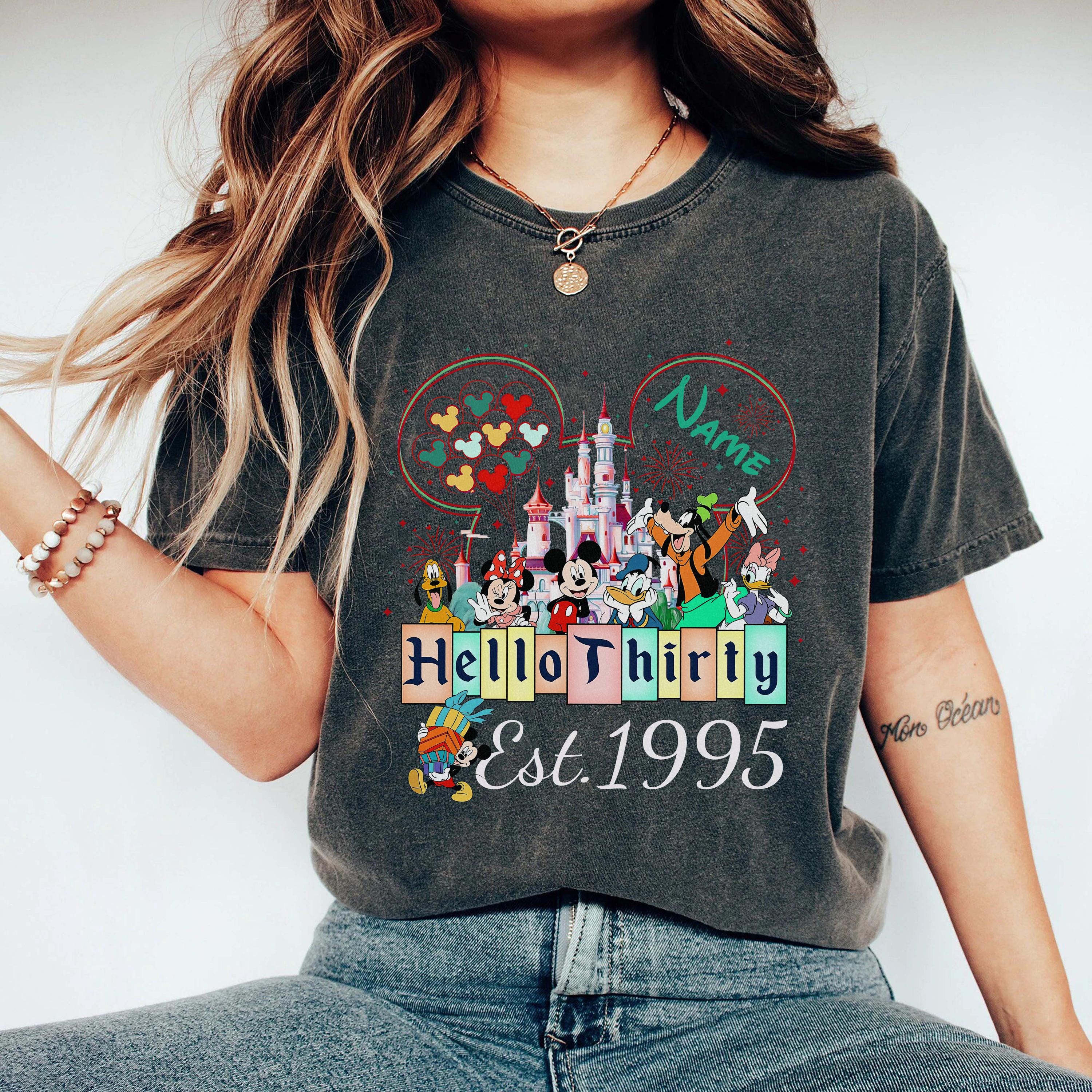 Custom Disneyland 30th Birthday Mickey and Friends Shirt, Hello Thirty ...