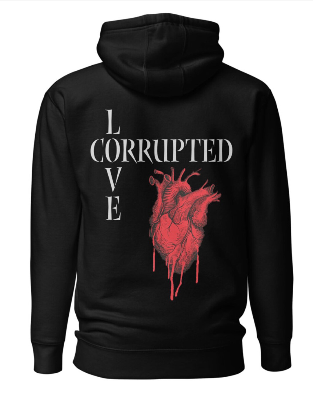 Corrupted Love Hoodie - Etsy