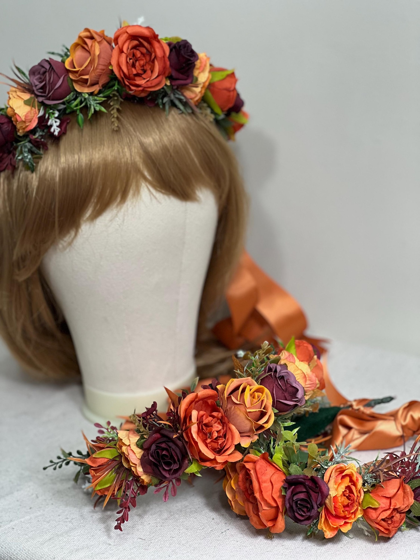 Hair Comb Terracotta Burgundy Wedding Barrette Rust Burgundy Hair Clip ...