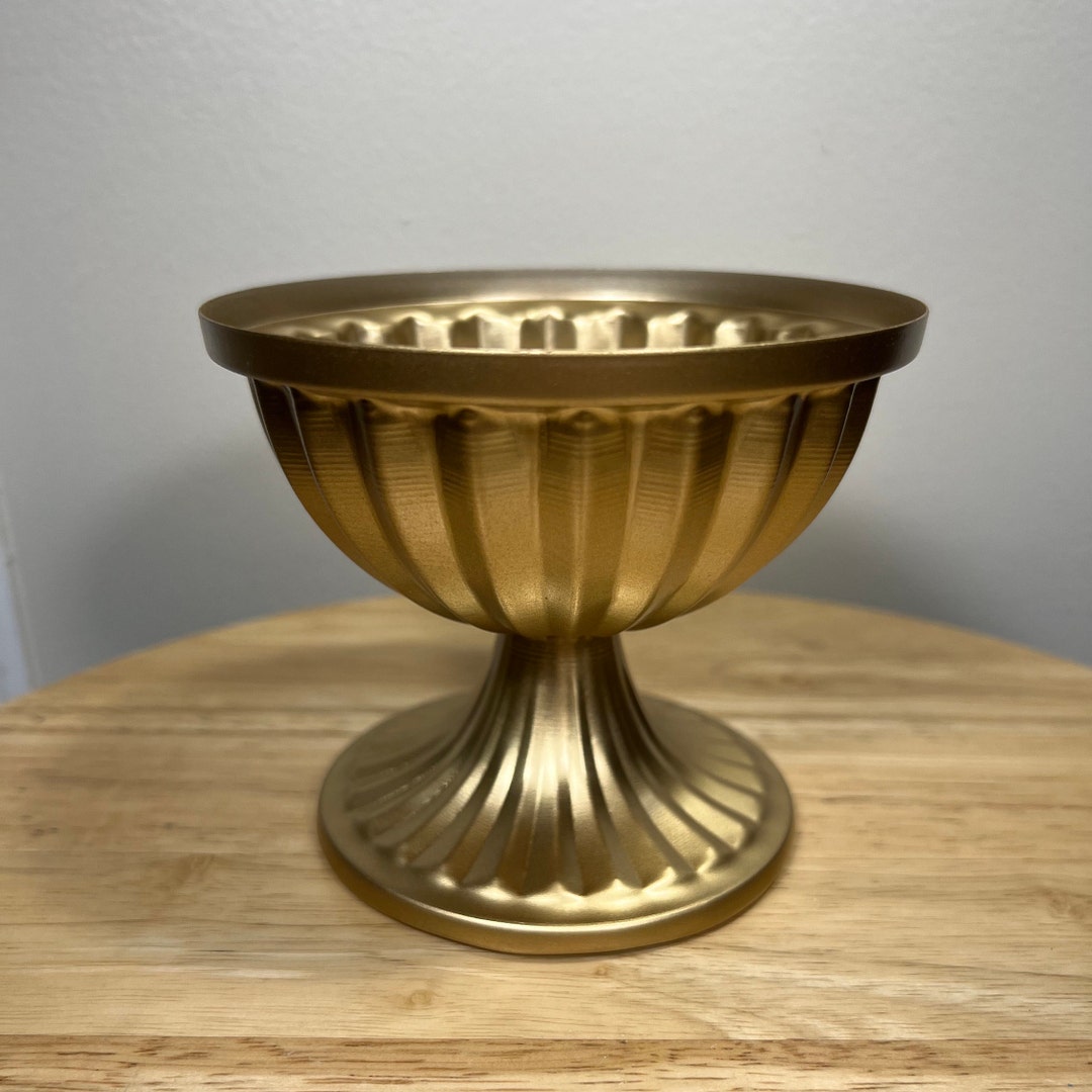 Compote Vase Centerpiece Wedding Gold Vase Metal Small Vase Flower ...