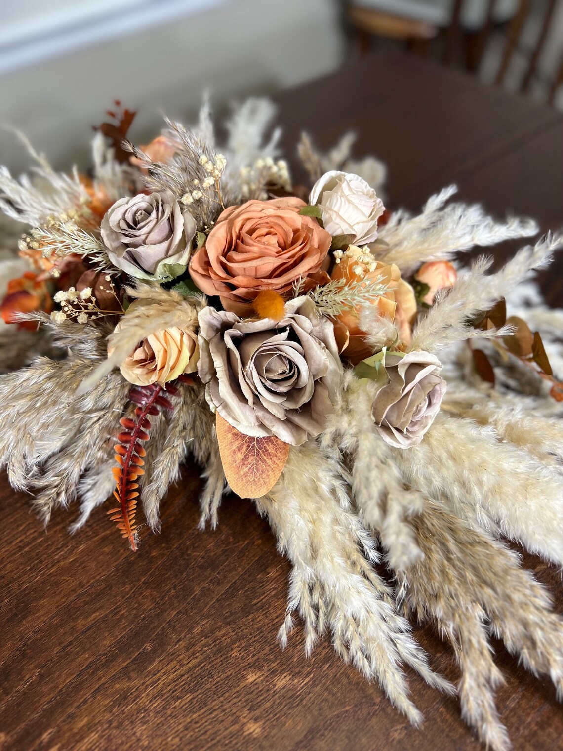 Wedding Sweetheart Rust Terracotta Centerpiece Burnt Orange Aisle ...