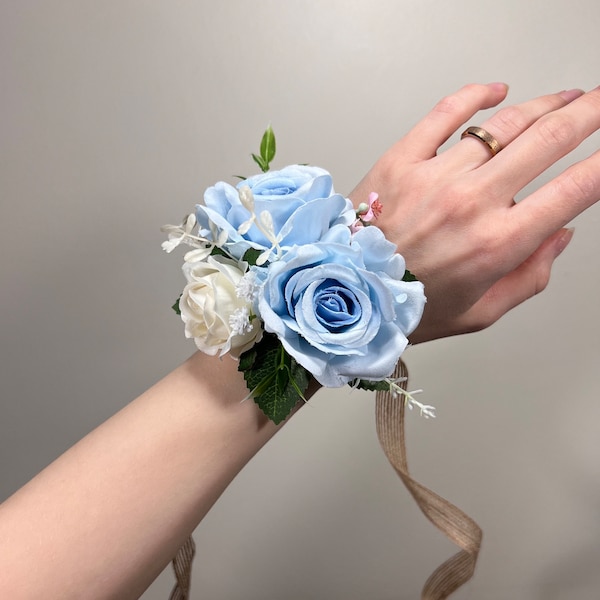 Blue Corsage - Etsy