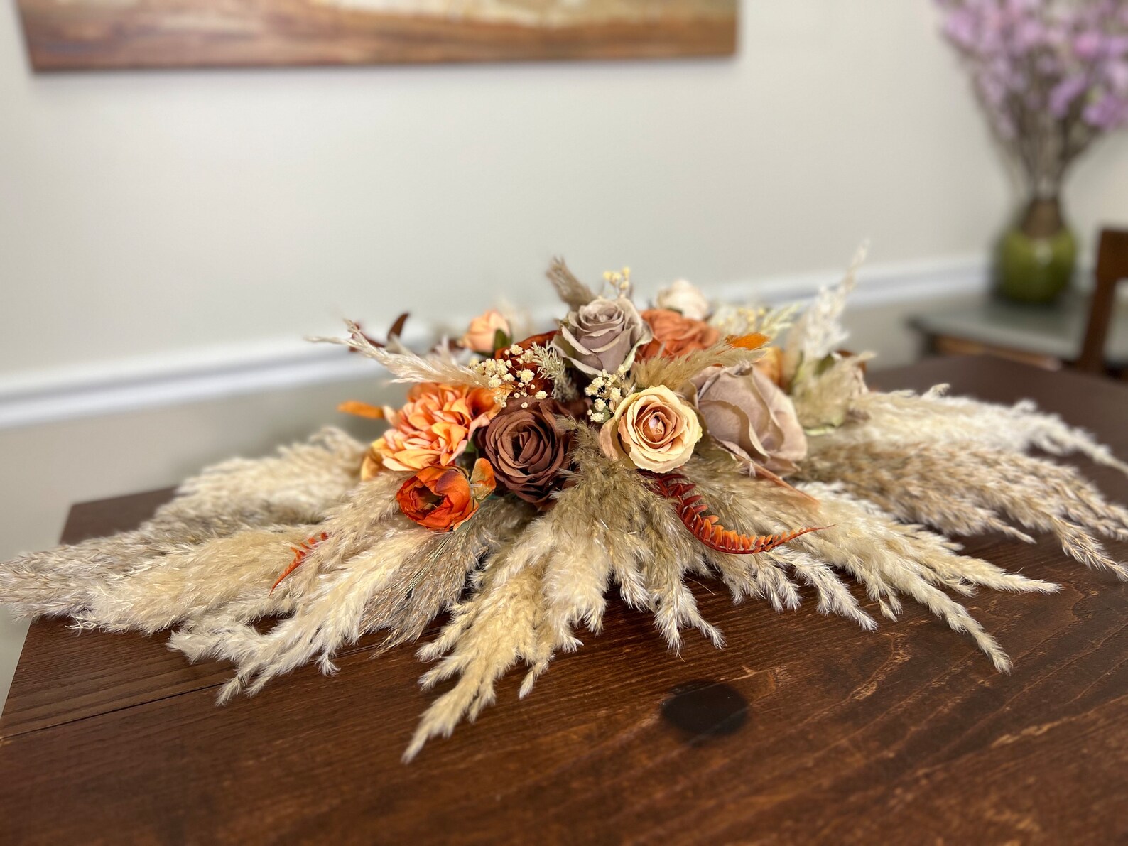 Wedding Sweetheart Rust Terracotta Centerpiece Burnt Orange Aisle ...