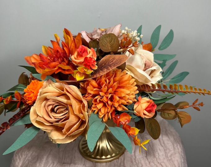 Rust Colored Wedding Decoration Flower,wedding Table Centerpiece ...