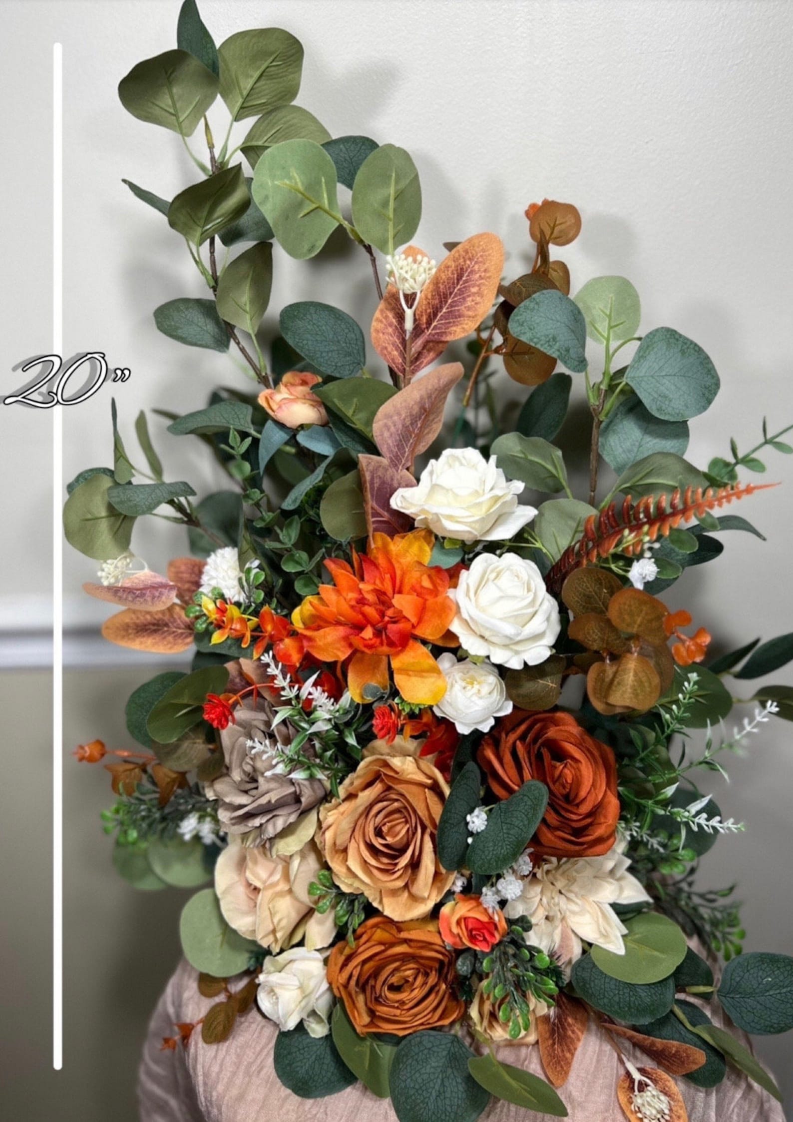 Set of 2 Wedding Aisle Marker Flower Floor Arrangement Whiskey Barrel ...