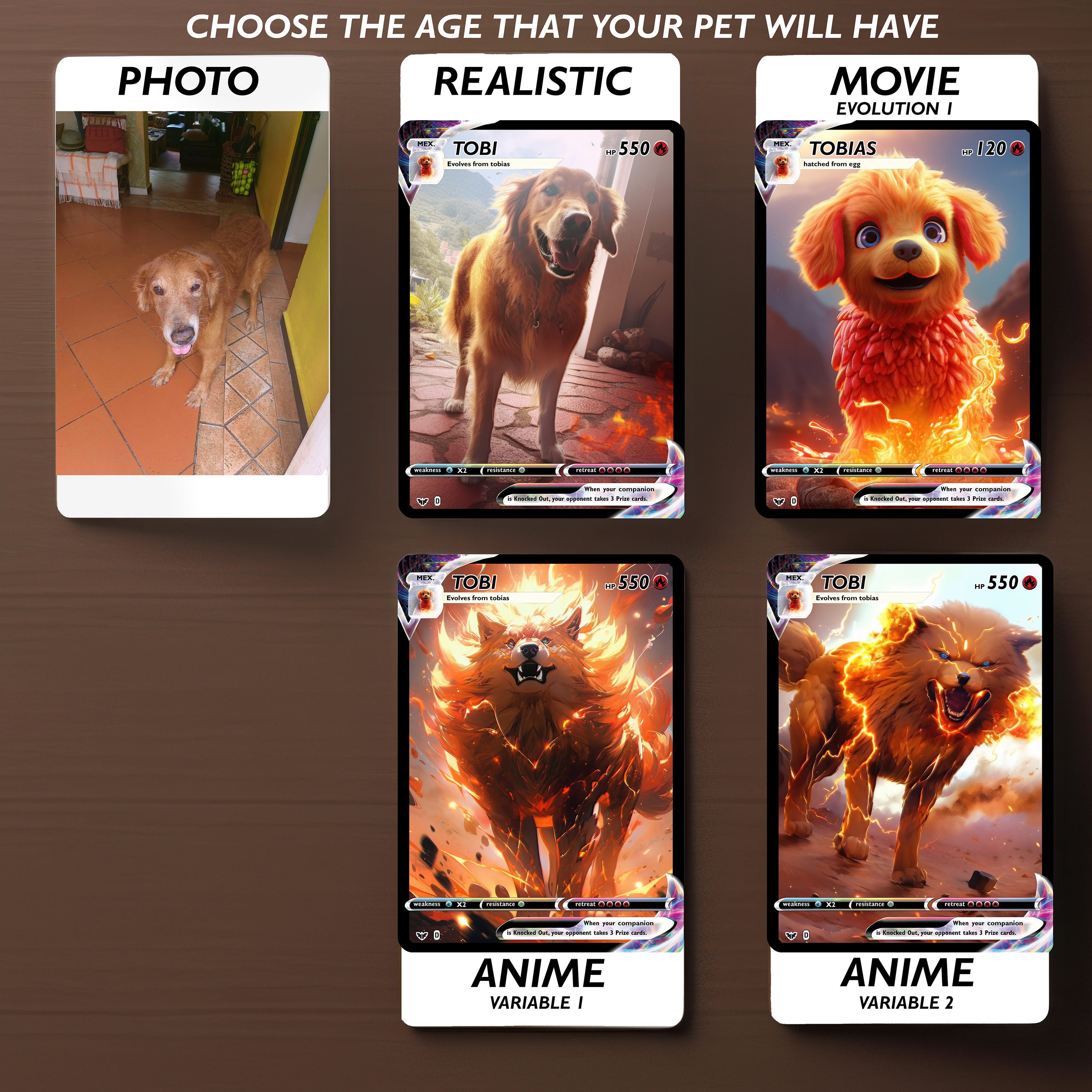 Fully Customizable Anime Pet Monster Card-anime - Etsy