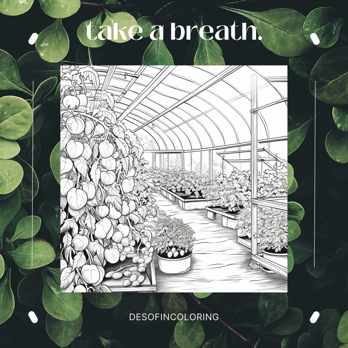 Printable Greenhouse Coloring Pages for Adults, Sheets, Prints ...