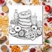 Fast Food Adult Coloring Pages, Digital Download, 36 Pieces - Etsy