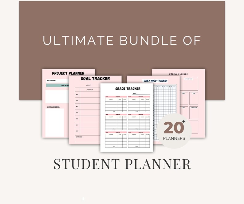 Student Planner Printable, Student Planner Printable College, Printable ...