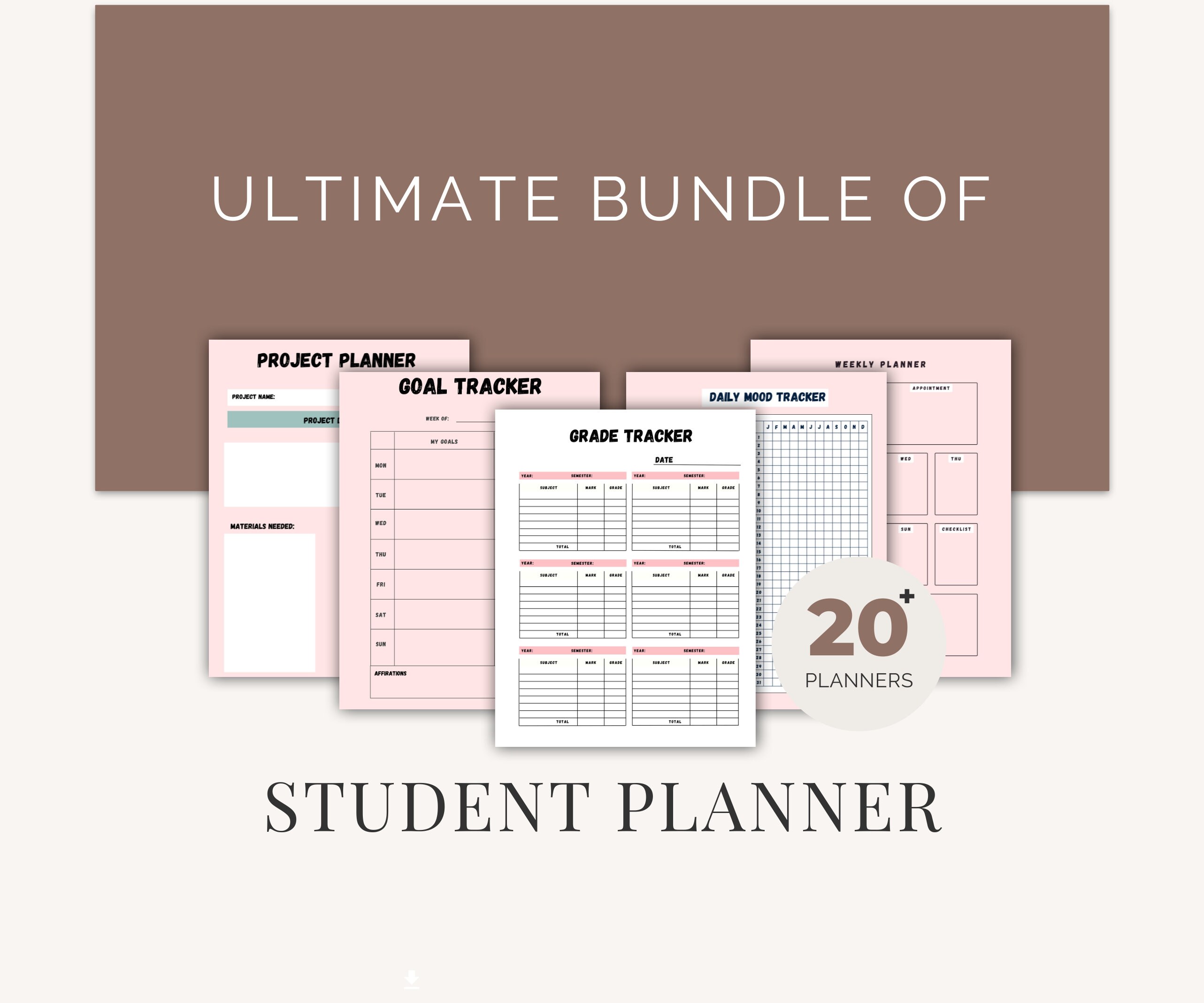 Student Planner Printable, Student Planner Printable College, Printable ...