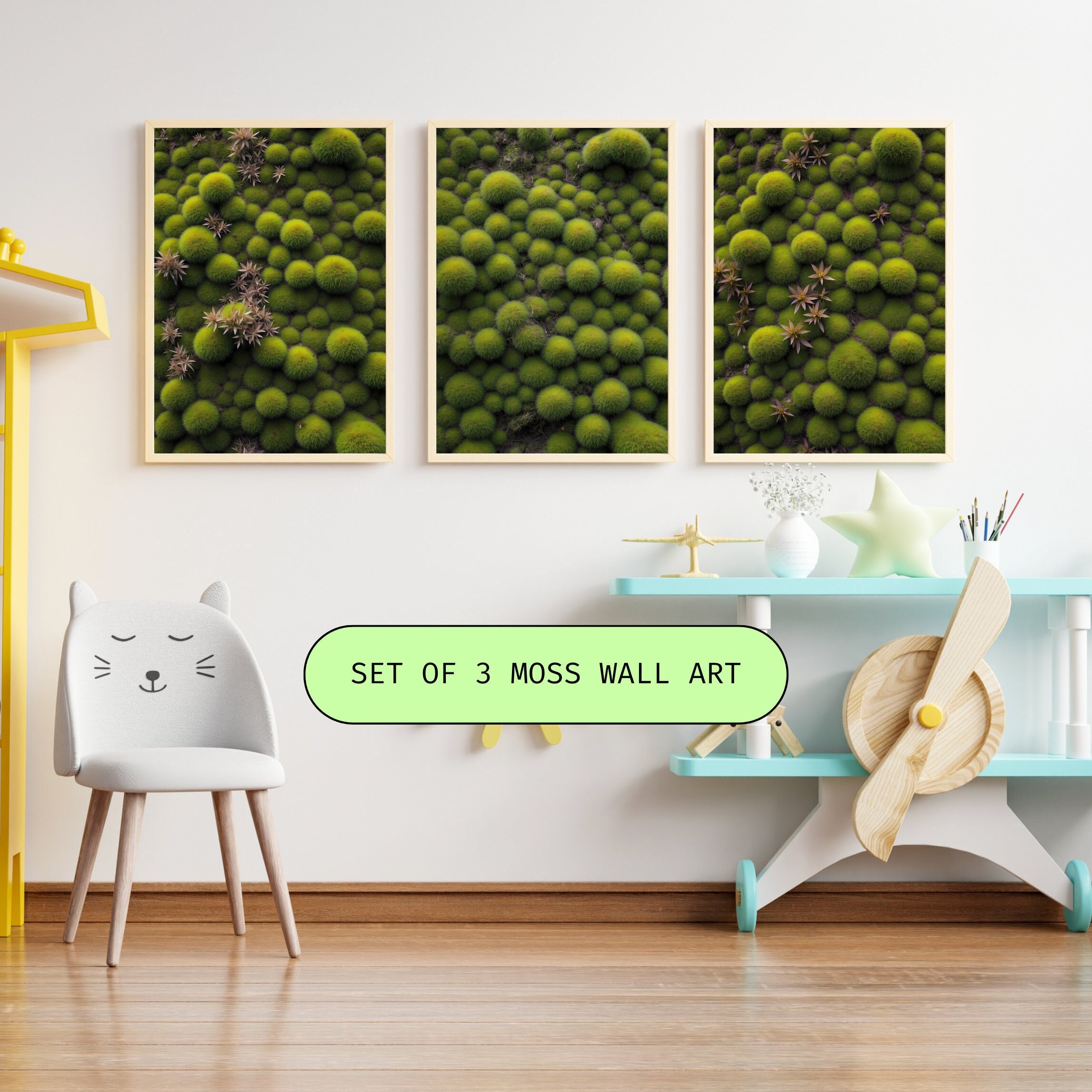 Moss Wall Art, Wall Art Moss, Moss Art Wall Decor, Living Moss Wall Art ...