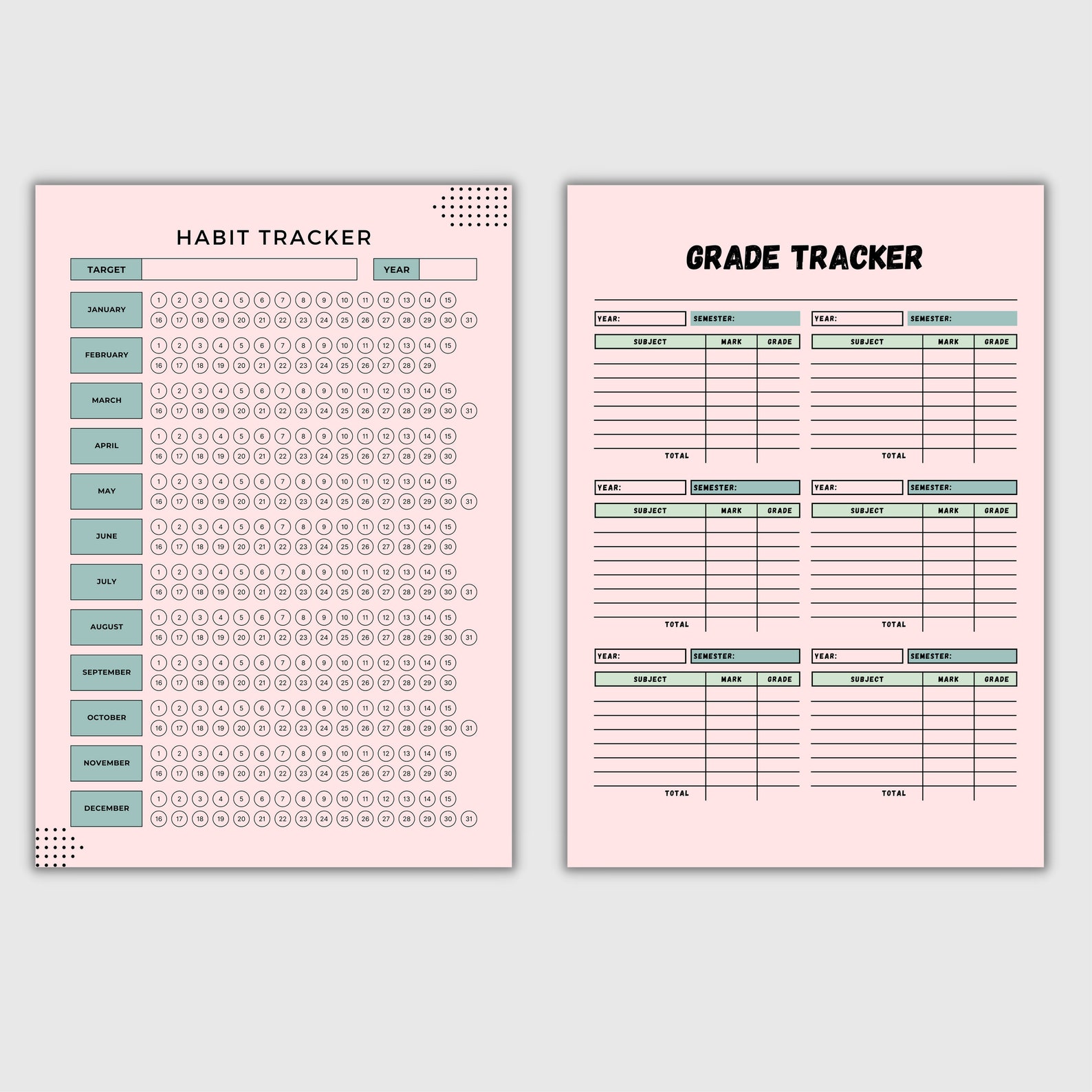 Student Planner Printable Student Planner Printable College - Etsy