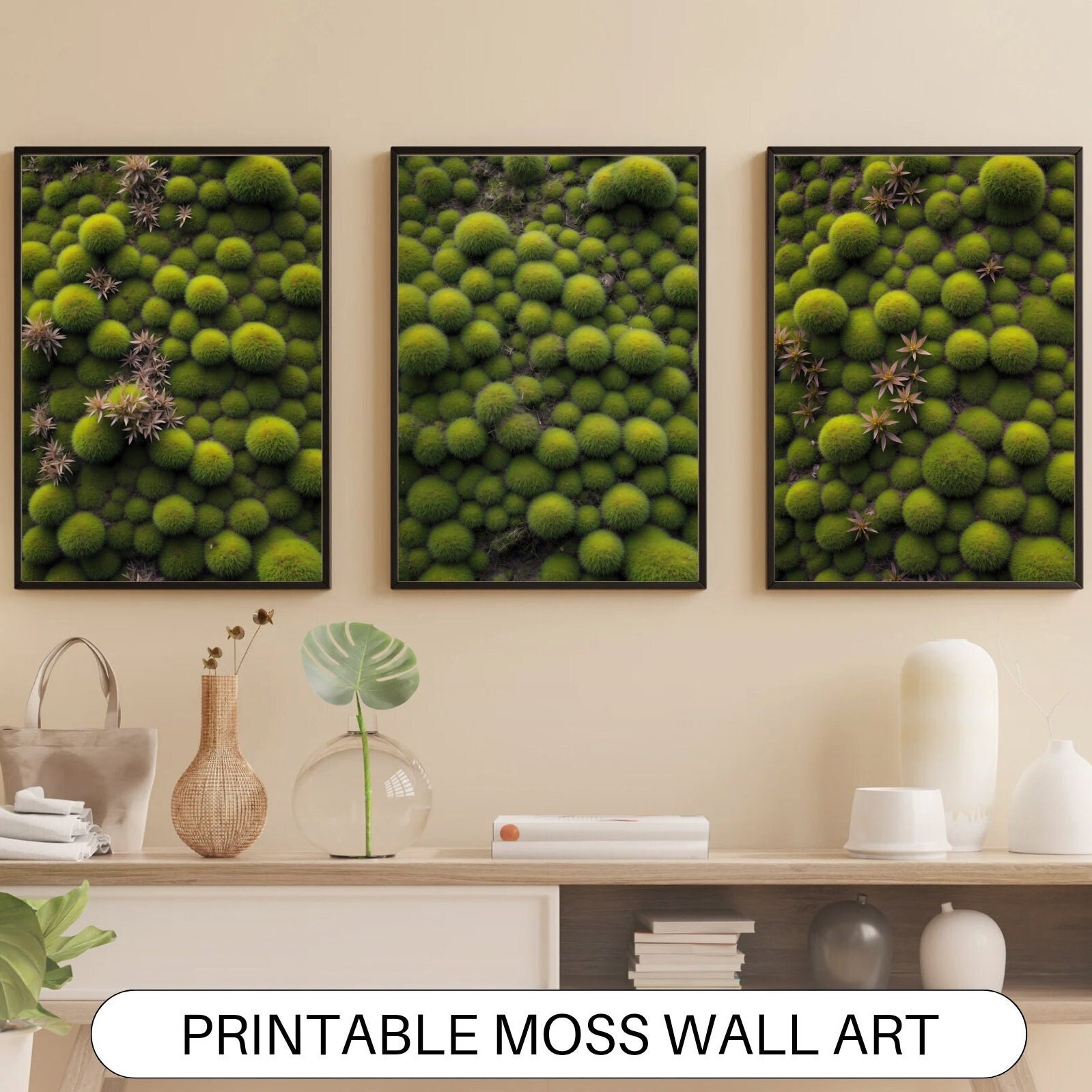 Moss Wall Art, Wall Art Moss, Moss Art Wall Decor, Living Moss Wall Art ...