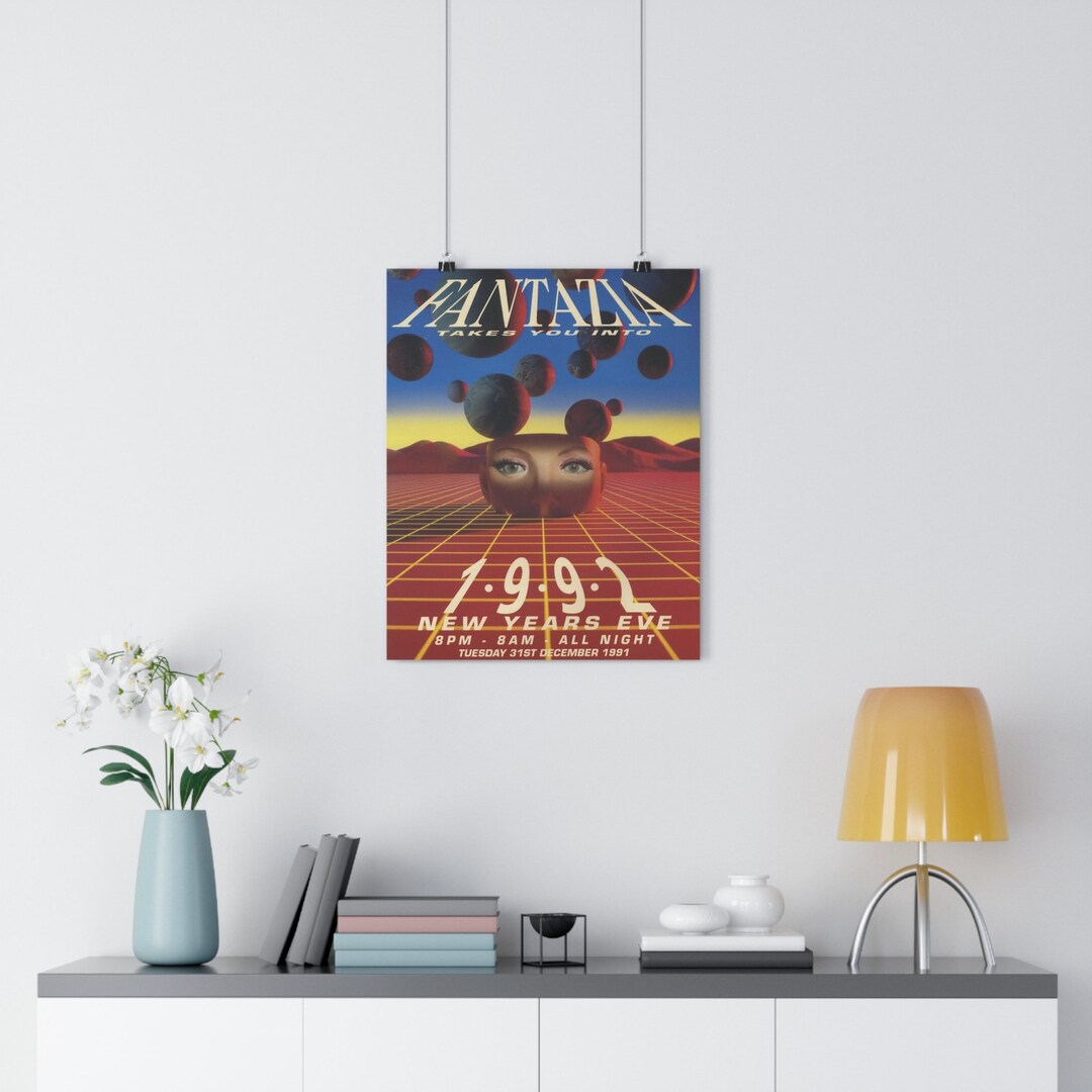 Fantazia 90s Rave Flyer Poster - Etsy Australia