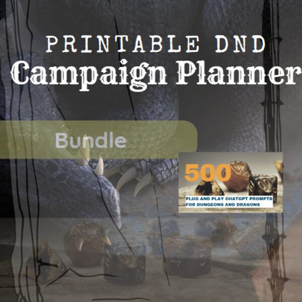 Dnd Campaign Planner - Etsy