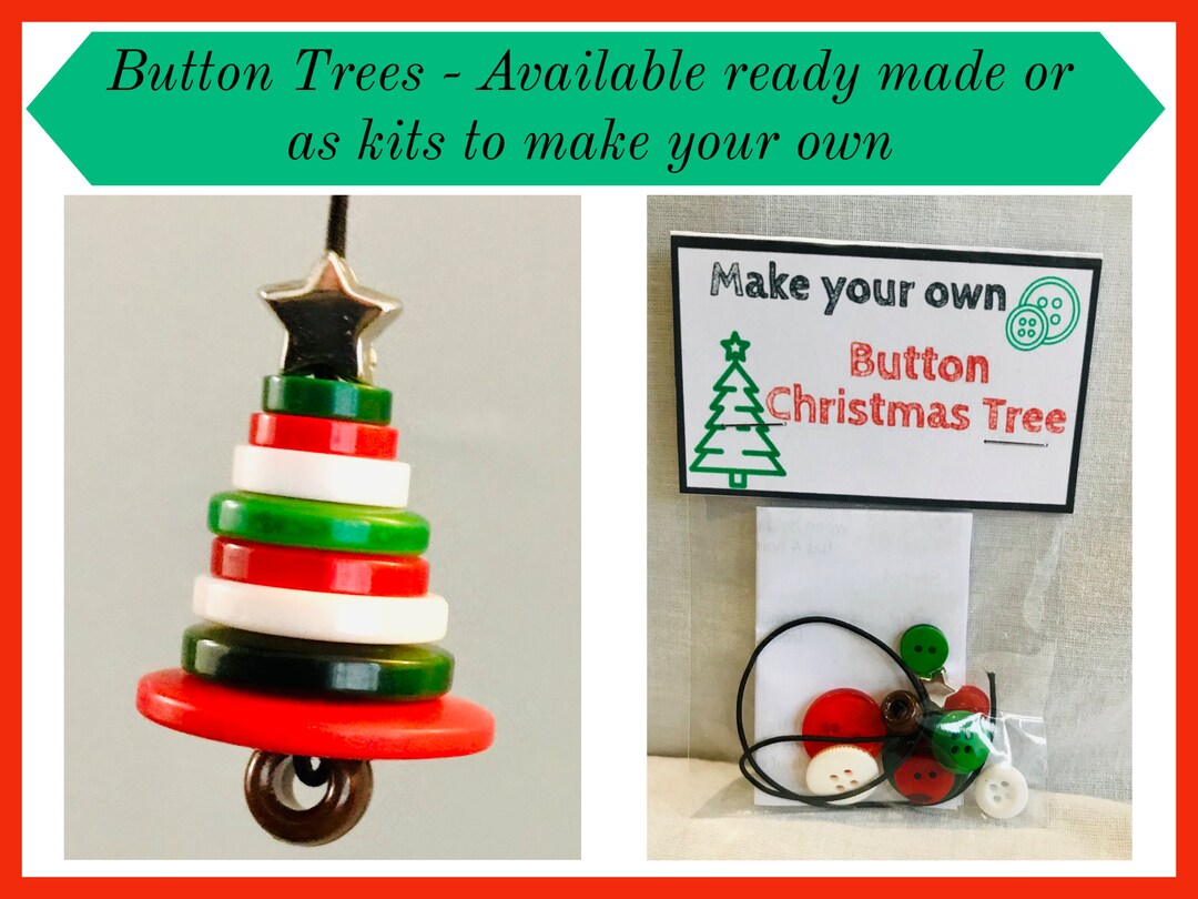 Button Trees and Button Tree Kits Christmas Decorations - Etsy UK
