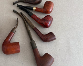 BRIDGE Smoking Pipe, Vintage Tobacco Pipe, Antique Bruyere, Used Briar Pipe, Briare Pipe, Briar ...