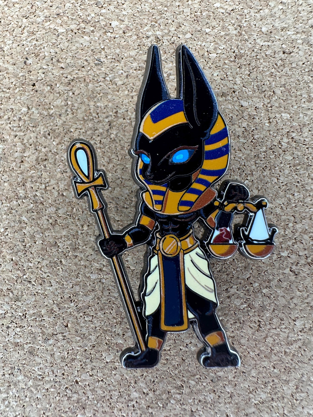 Tibs Egyptian Mythology Chibi Anubis Enamel Pin - Etsy