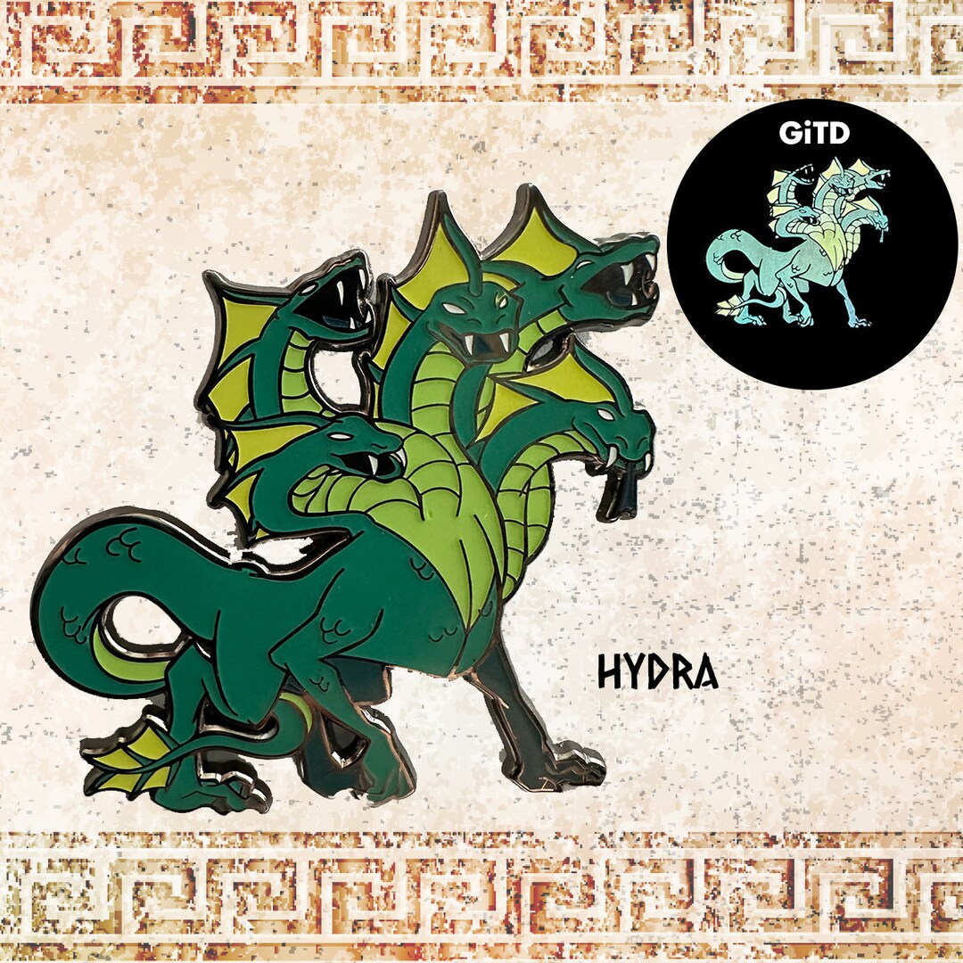 Greek Mythology Beast Series “hydra” Enamel Pin - Etsy