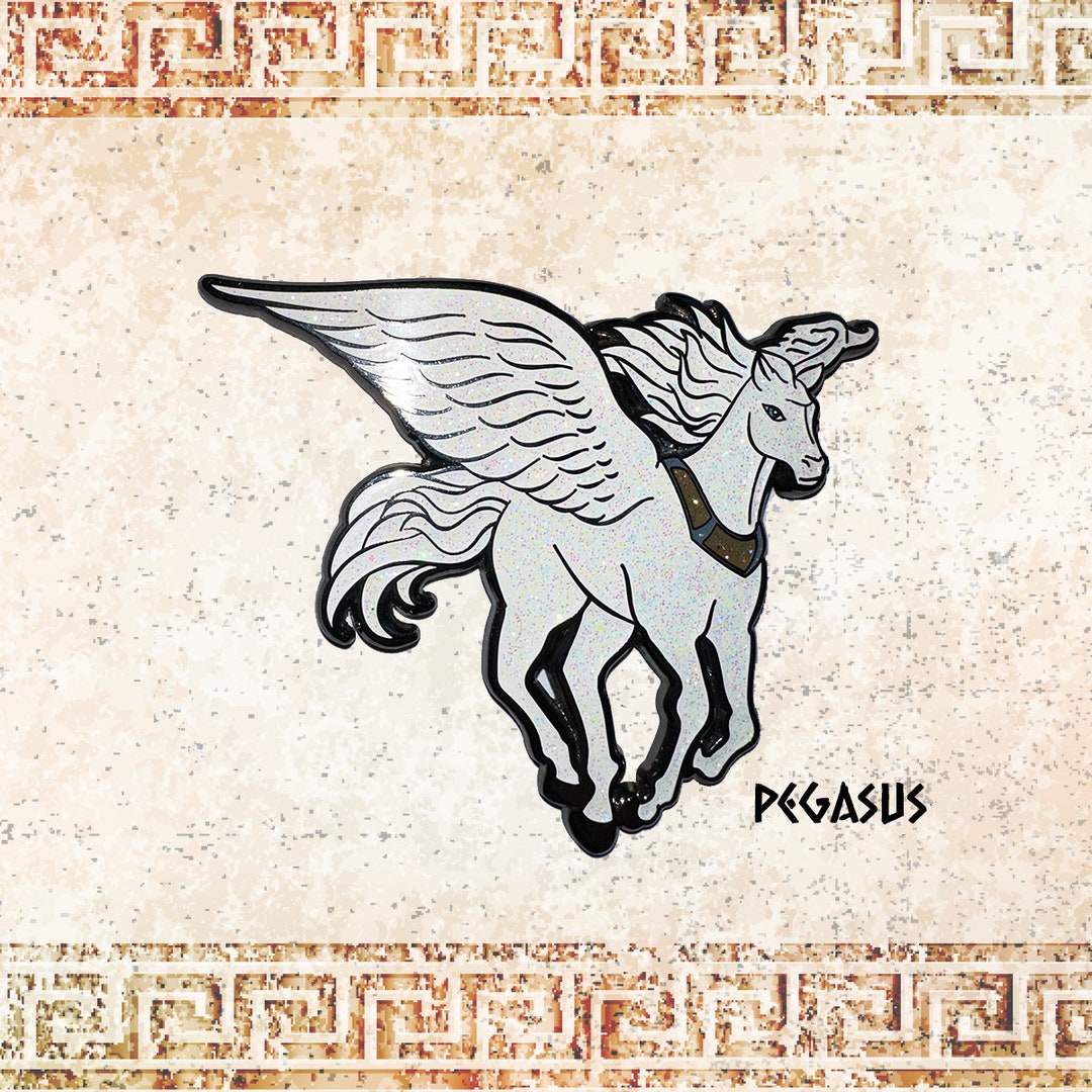 Greek Mythology Beast Series “pegasus” Enamel Pin - Etsy