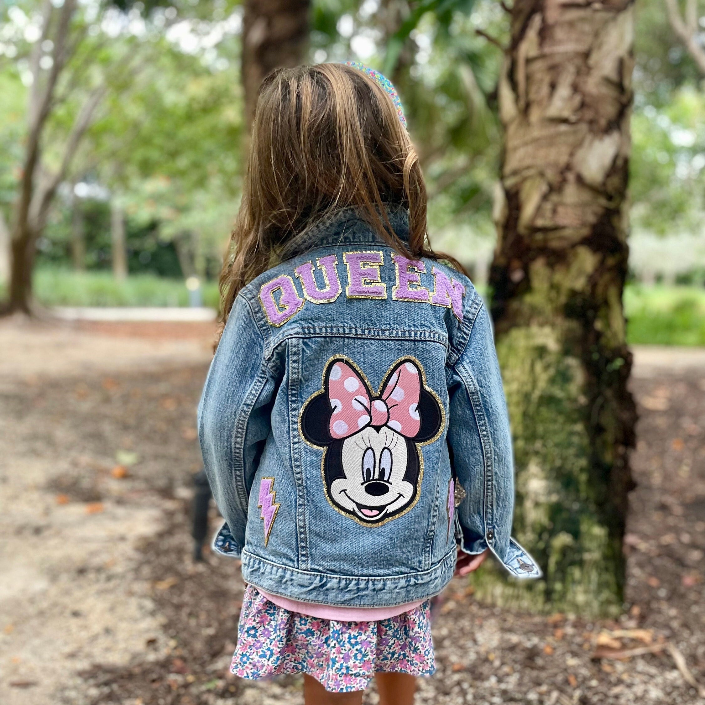 Cool Denim Jacket for Girls : Amor Hello Queen Love - Etsy