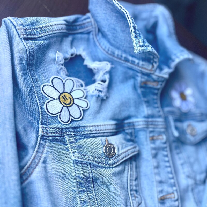 Embroidered Daisy Patches - Etsy