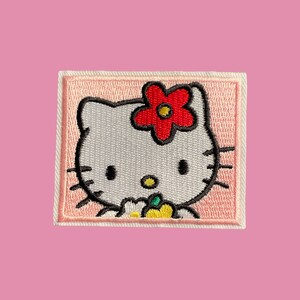 HELLO KITTY Embroidery Iron on Patch - Etsy