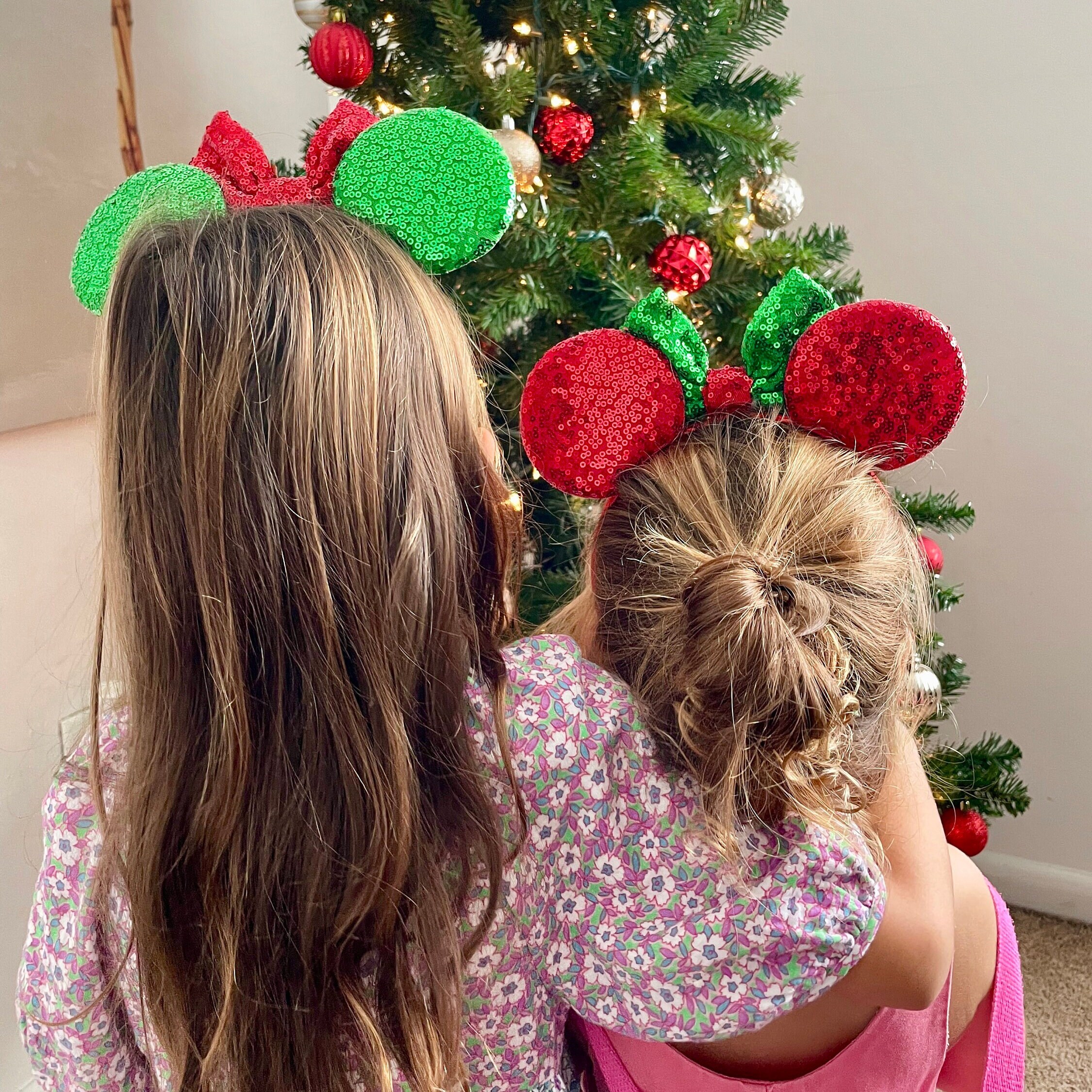 Super Cute Christmas Ears Lights Style Snowflake Ears Christmas Minnie ...