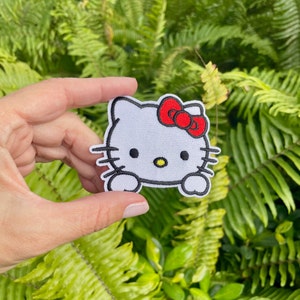 HELLO KITTY Embroidery Iron on Patch - Etsy