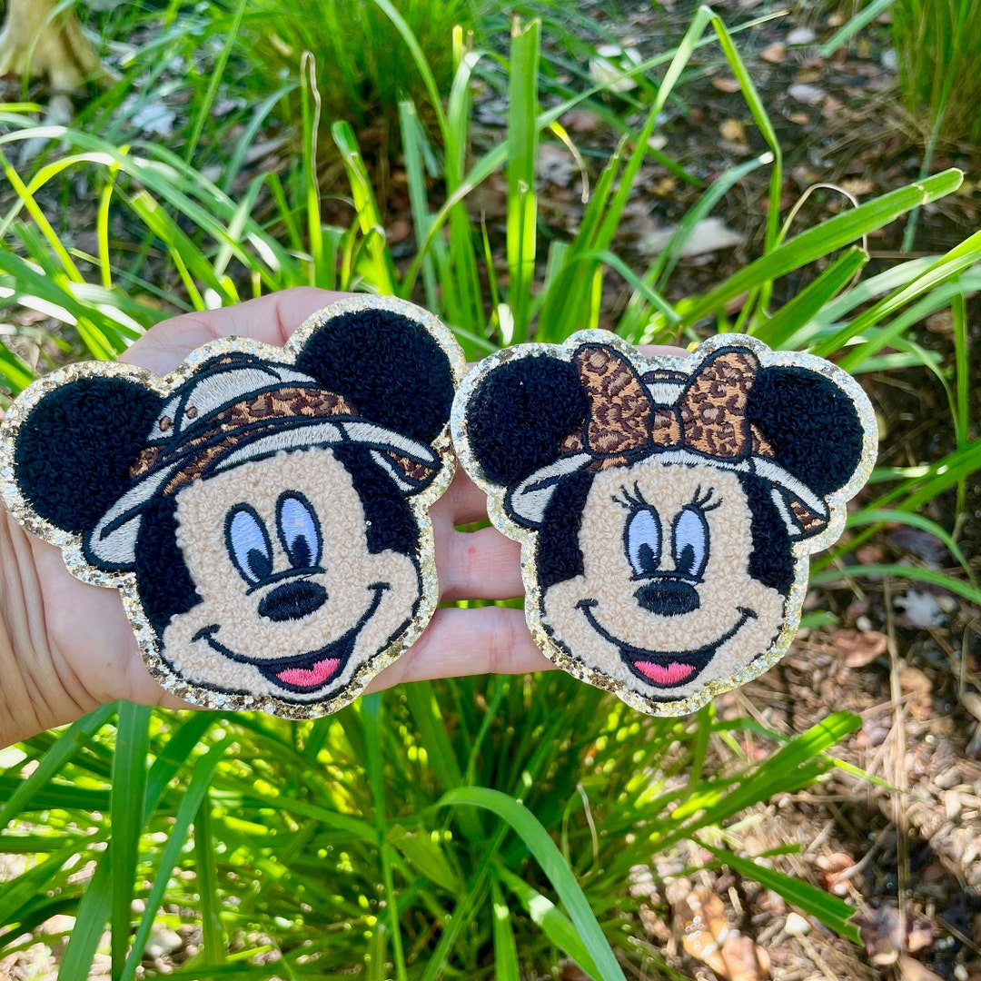 Safari Minnie & Mickey Mouse Chenille Patch Medium Size - Etsy