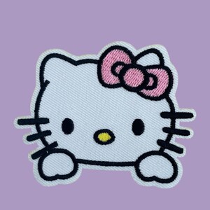 HELLO KITTY Embroidery Iron on Patch - Etsy