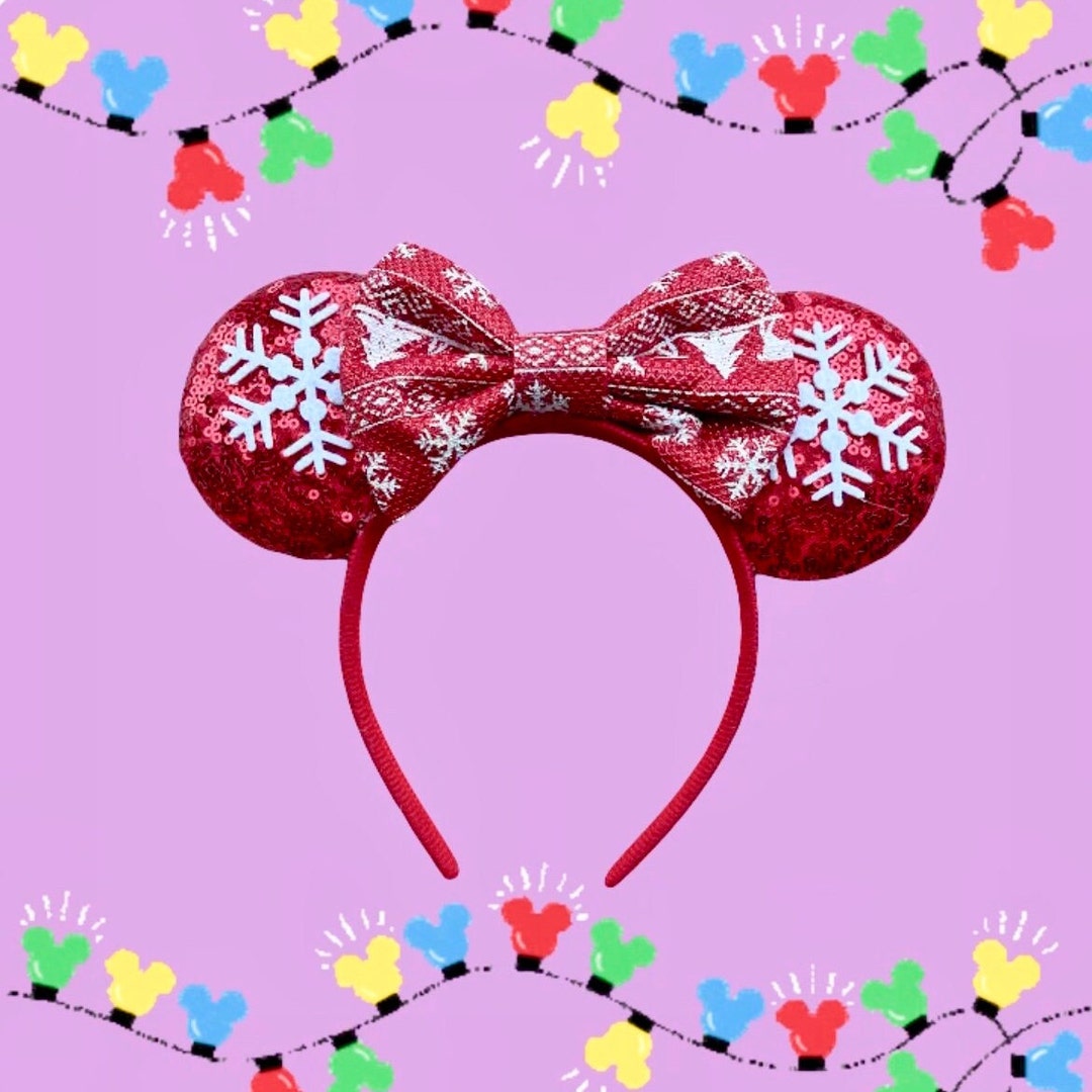 Super Cute Christmas Ears | Lights Style | Snowflake Ears | Christmas ...