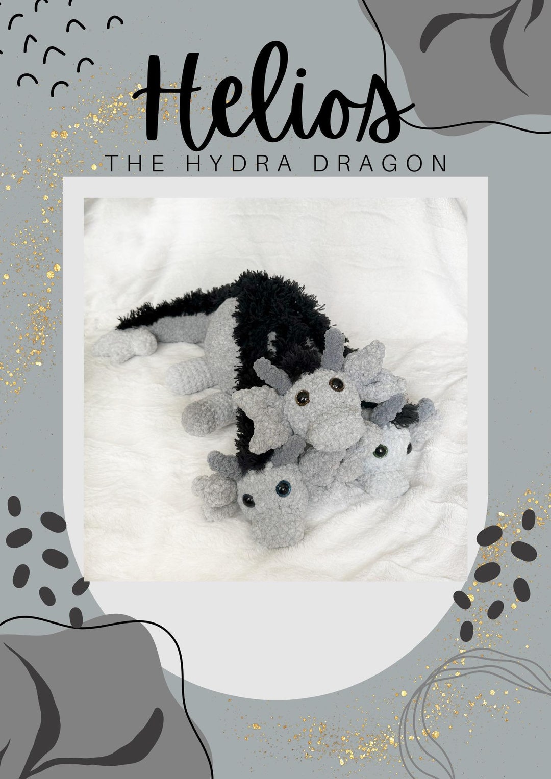 Helios the Hydra Dragon ~~ Crochet Pattern - Etsy