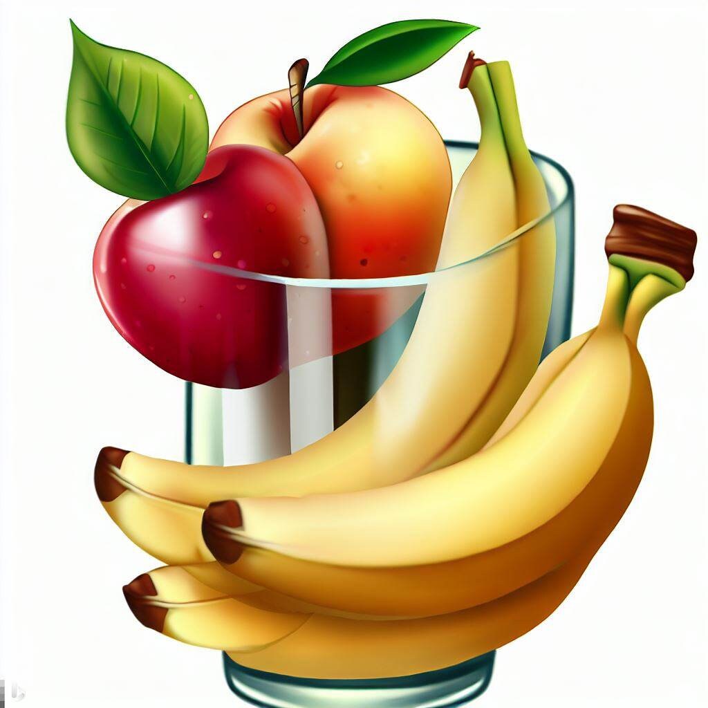 Apple and Banana Clipart Bundle Commercial Use Watercolor - Etsy