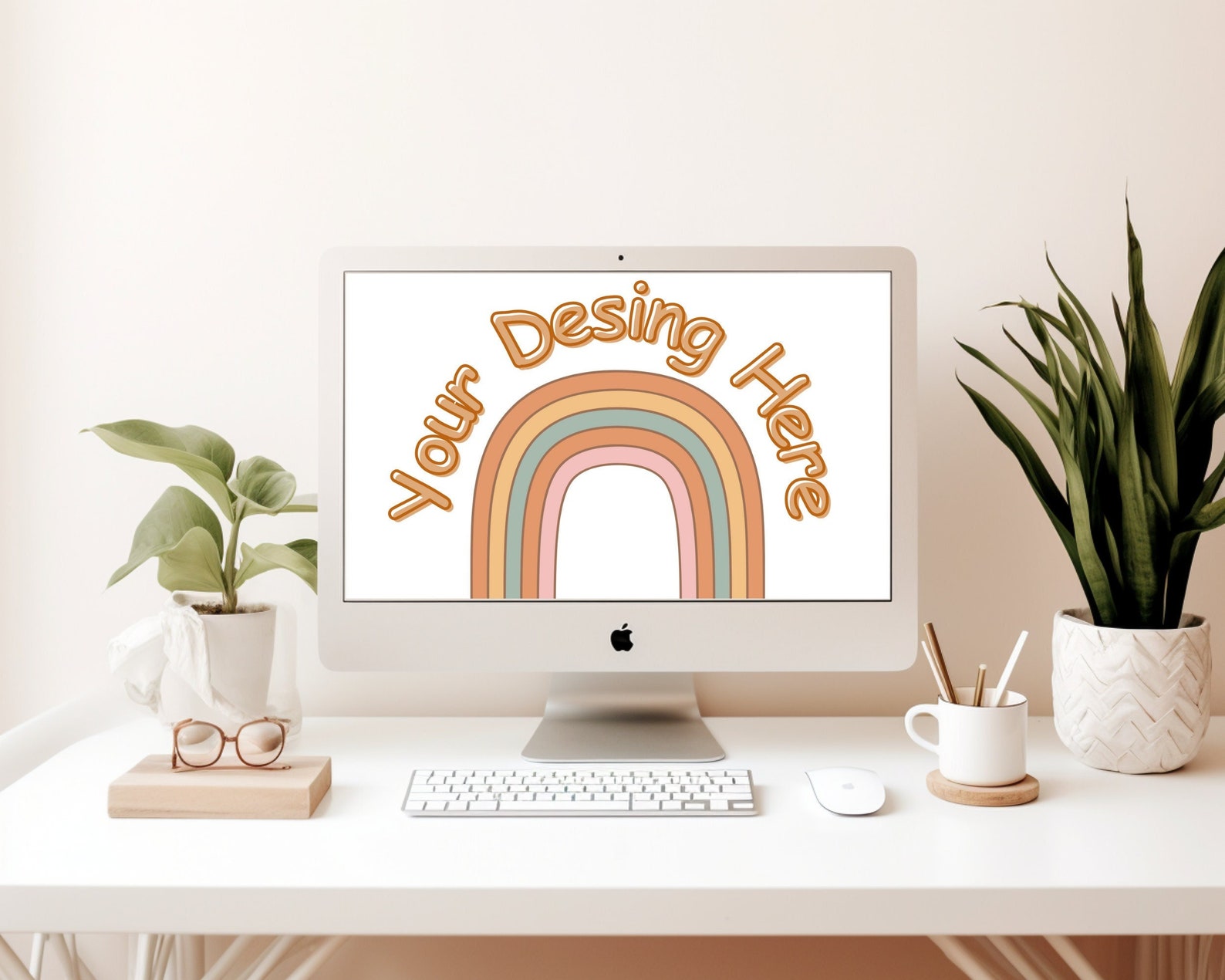 Desktop Mockup Computer Mockup Screen Mockup Monitor Mockup Boho ...