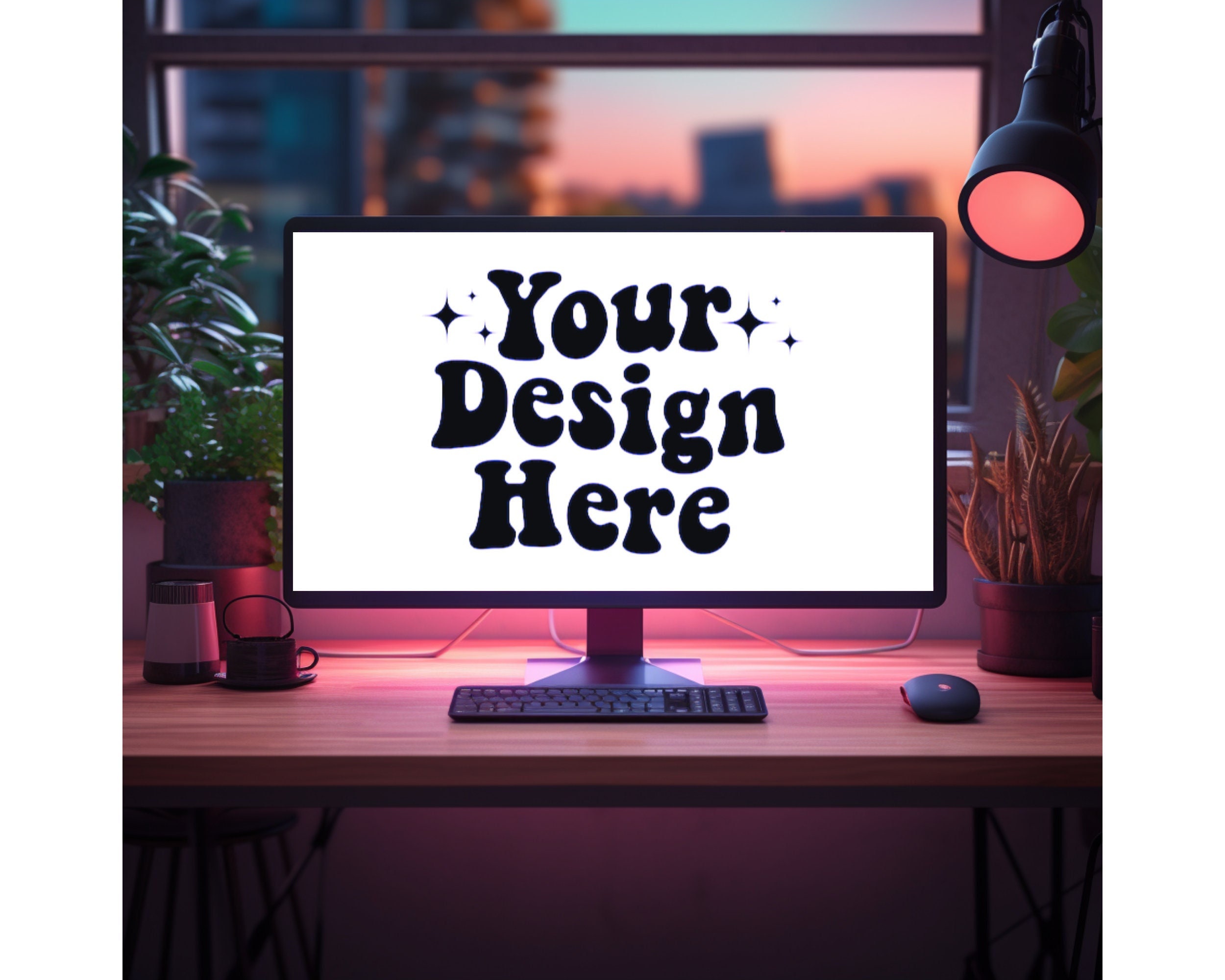 Desktop Mockup Computer Mockup Screen Mockup Monitor Mockup - Etsy