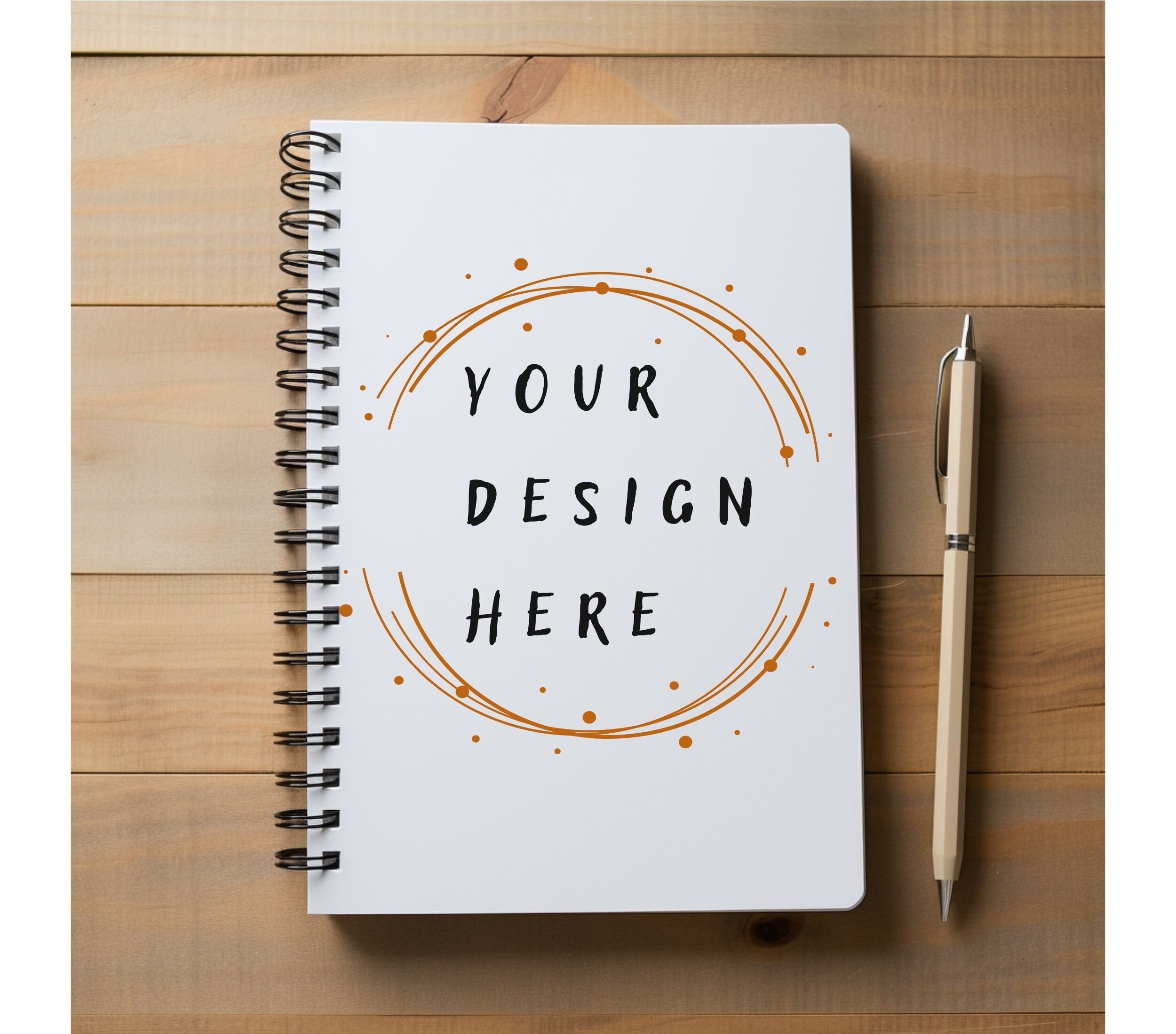 Spiral Notebook Mockup, Blank Journal Template (digital Download) - Etsy