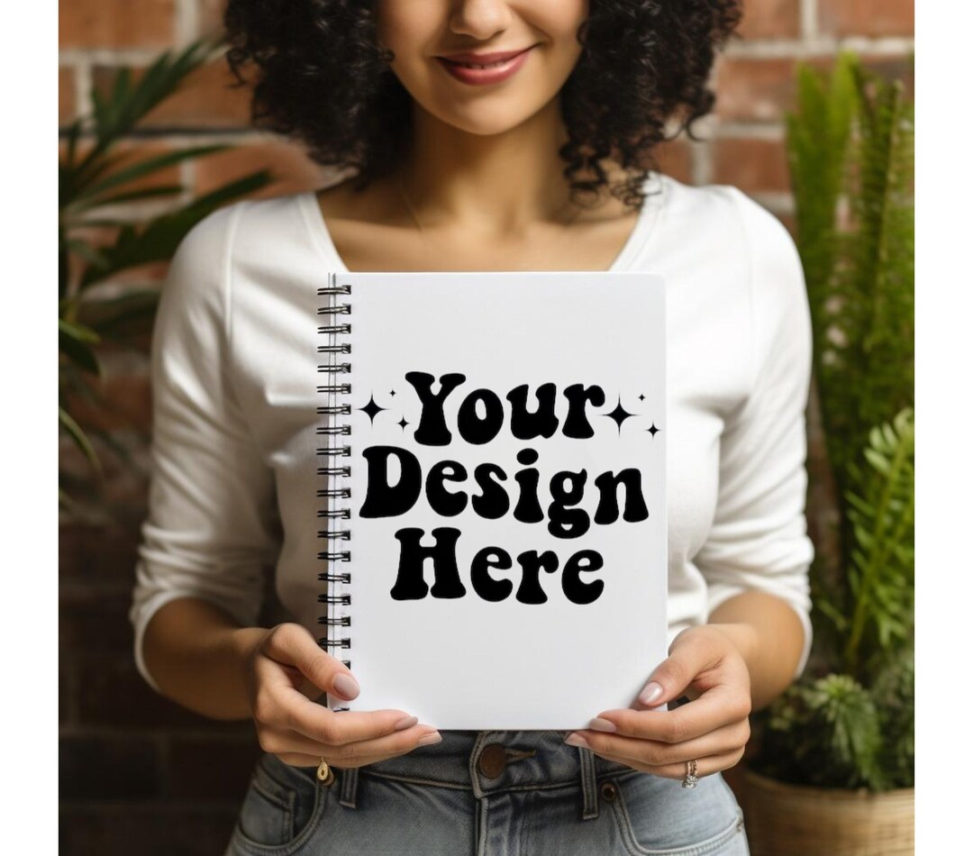 Spiral Notebook Mockup Blank Spiral Notebook Mock up Digital Planner ...