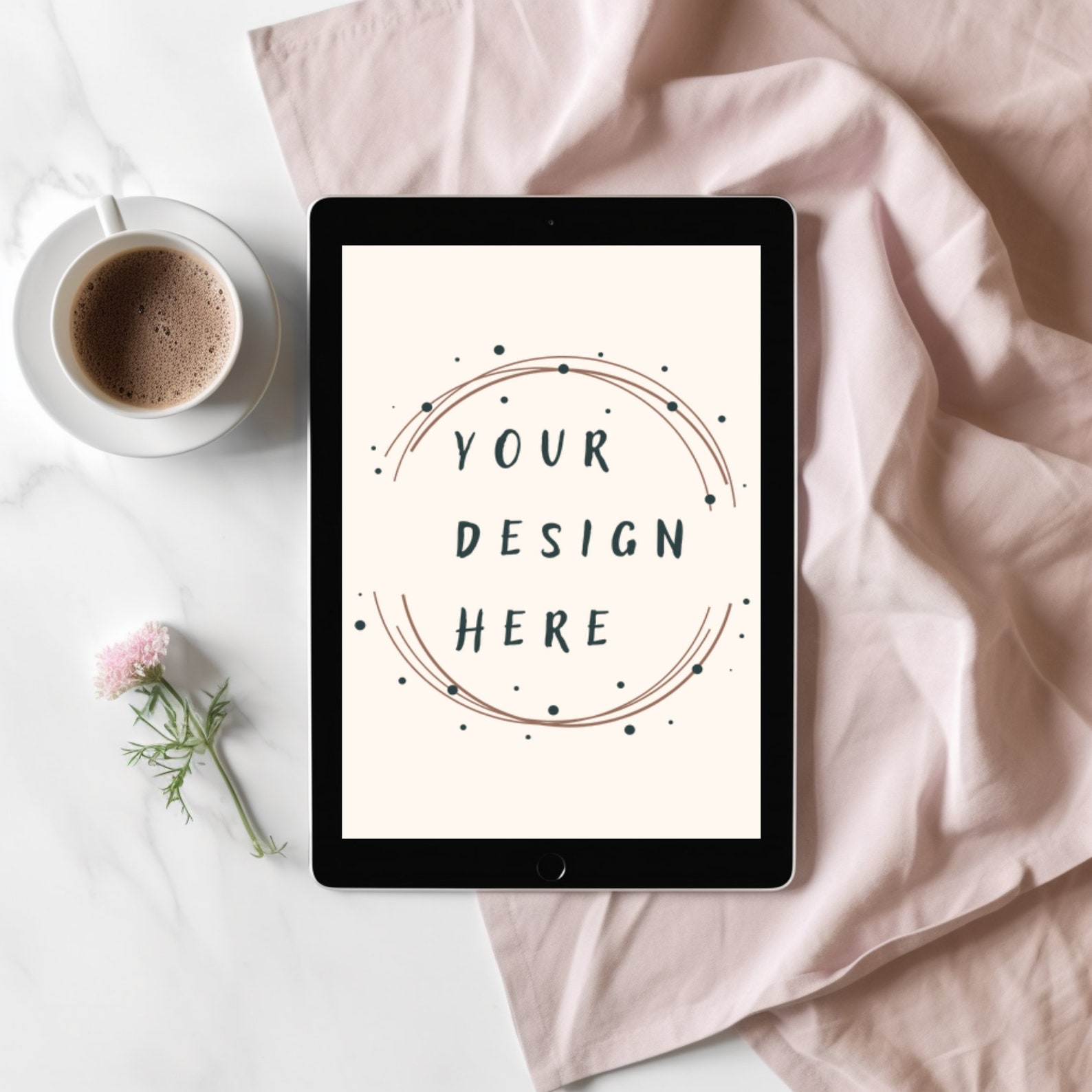 Digital Planner Mockup Tablet Device Mock up Photograph Styled Stock ...