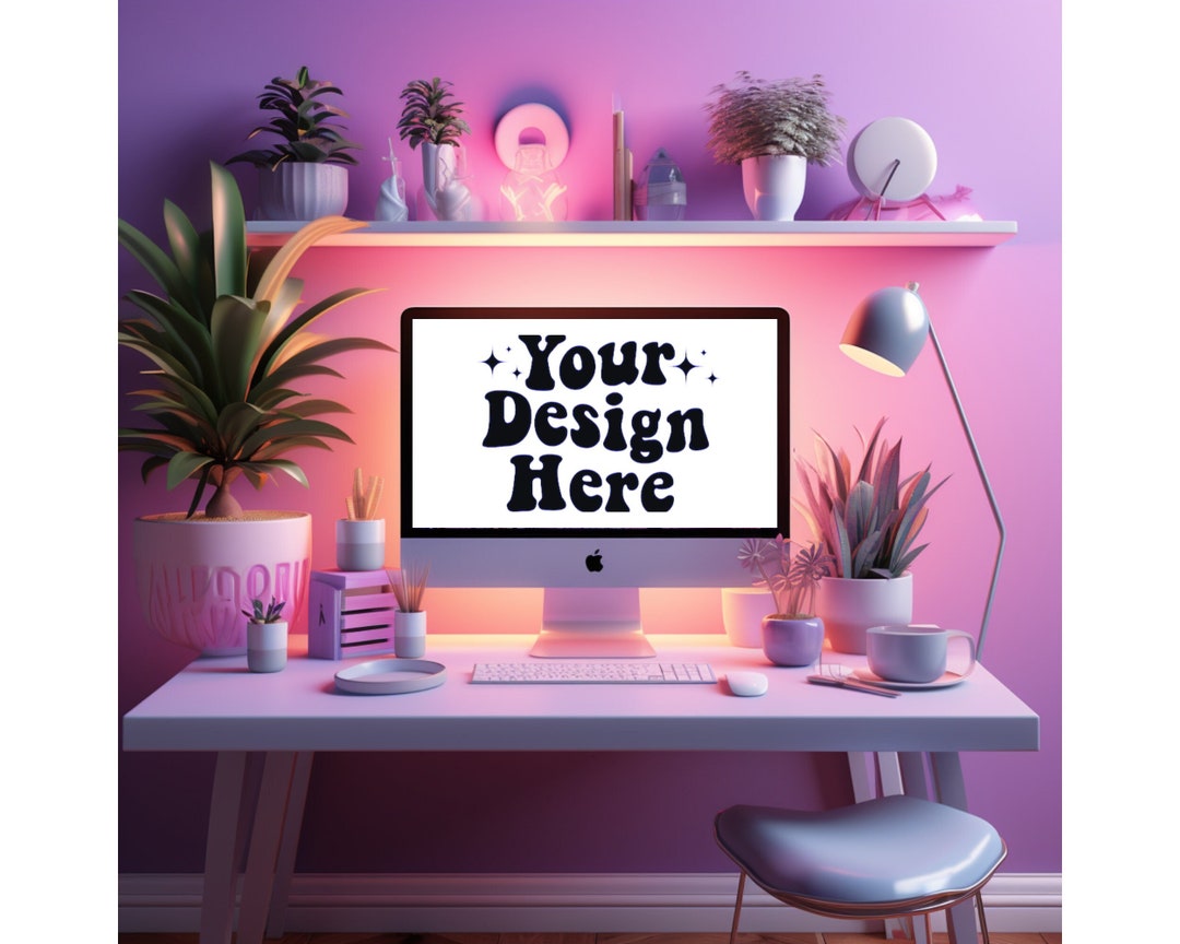 Desktop Mockup Computer Mockup Screen Mockup Monitor Mockup Boho ...