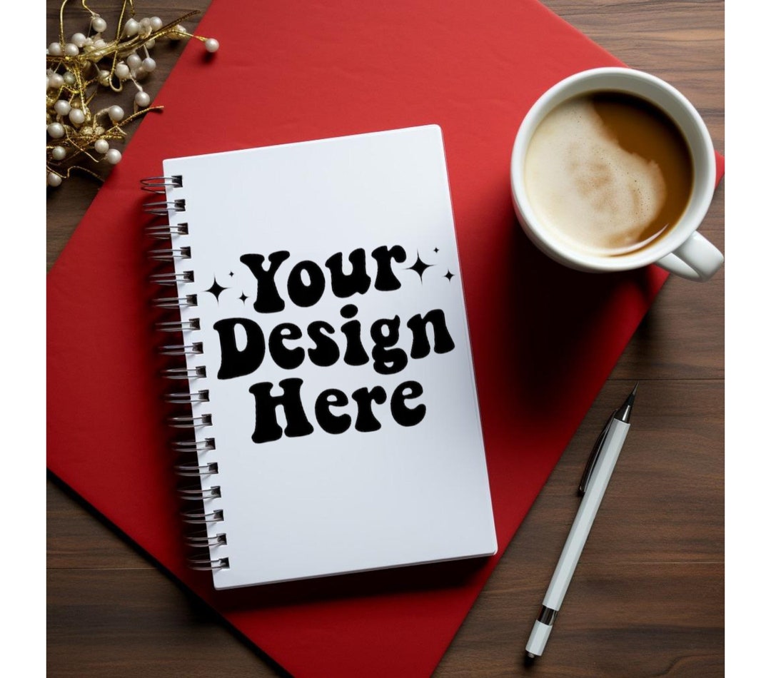 Spiral Notebook Mock up Notebook Mockup Diary Mockup Journal Notepad ...