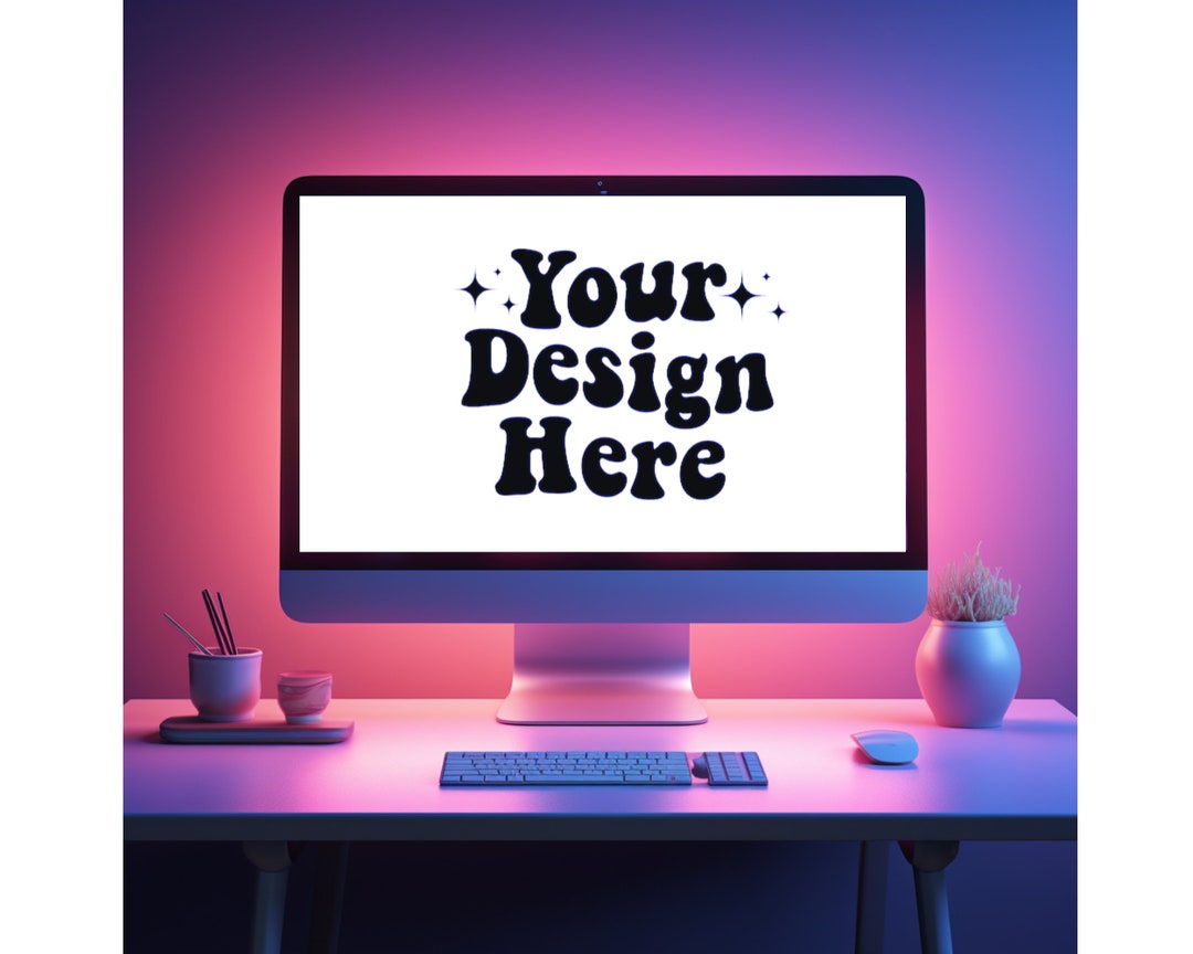 Desktop Mockup Computer Mockup Screen Mockup Monitor Mockup Boho ...