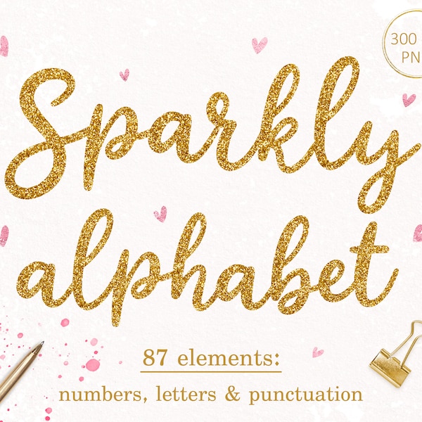 Gold Typography - Etsy