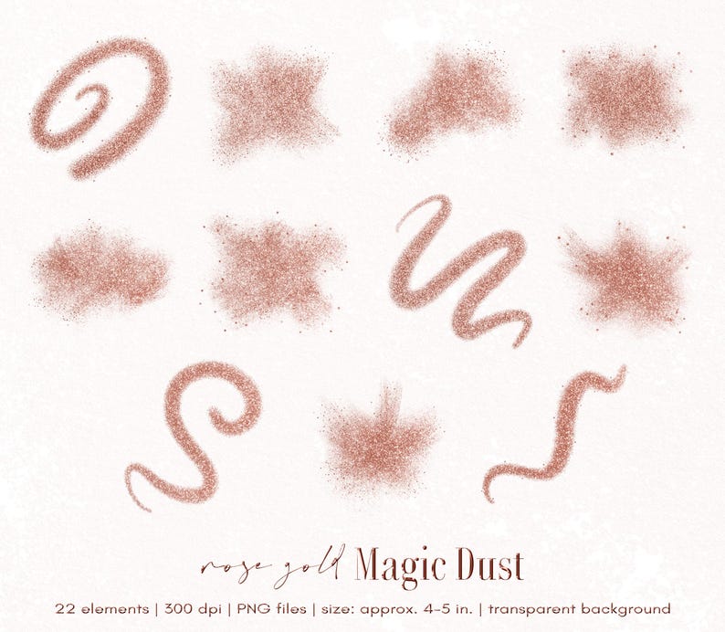 Rose Gold Magic Dust, Rose Gold Glitter, Rose Gold Dust, Fairy Dust ...