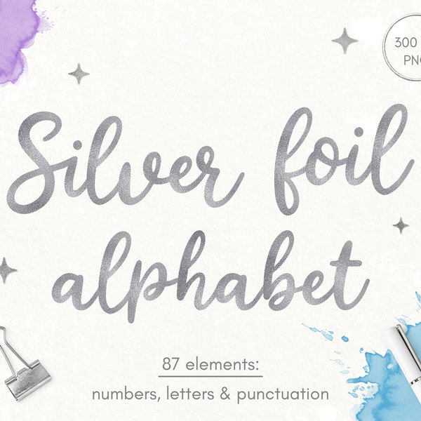 Foil Alphabet - Etsy