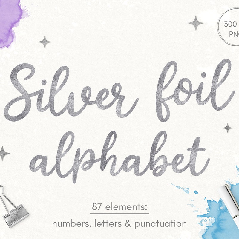 Foil Alphabet - Etsy