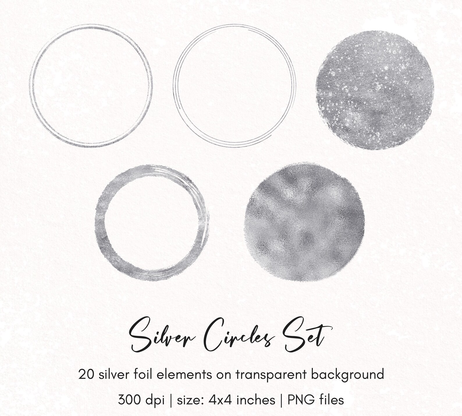 Silver Circles Clipart, All Silver Circles, Silver Design, Silver ...