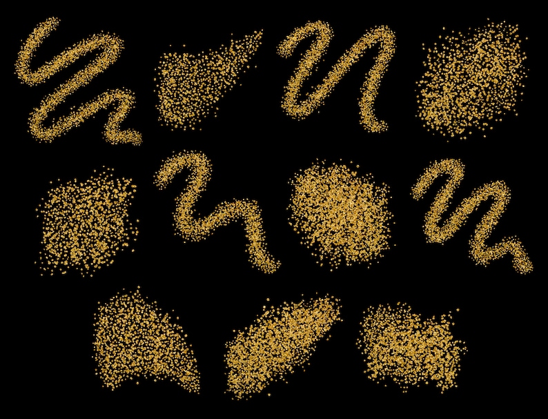 Gold Glitter Overlays, Glitter Clipart, Glitter Clip Art, Glitter ...